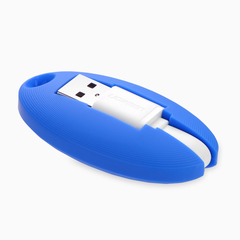 UGREEN 30309 Portable Micro USB Key Chain Cable - Blue