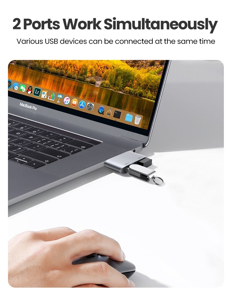 UGREEN 10912 USB C to USB x 2 USB 3.0 Converter