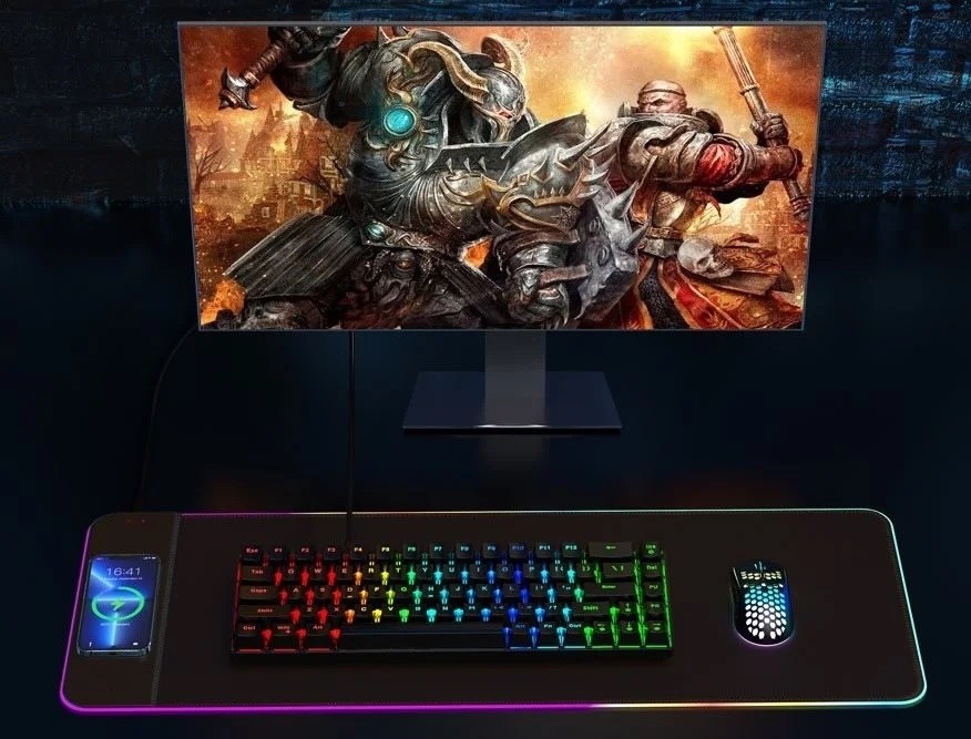 Choetech T543-F RGB Illuminated 15W Wireless Charging Mouse Pad