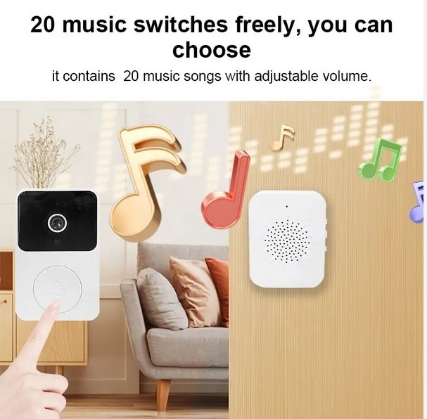 BDI-WF013 Wireless Video Door Bell WiFi Intercom R...